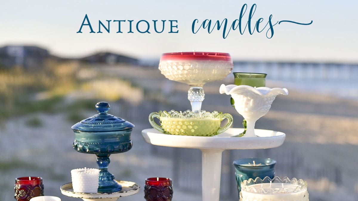 Turning Vintage Glass into Handmade Candles | OBX Candle Co.