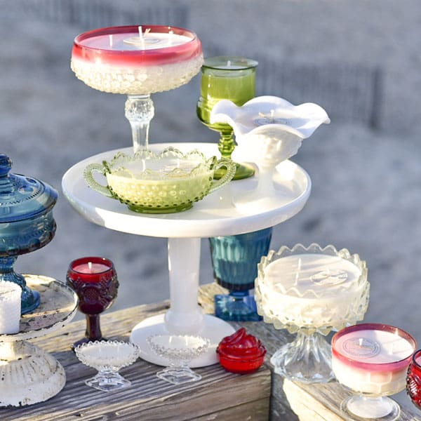 Turning Vintage Glass into Handmade Candles | OBX Candle Co.